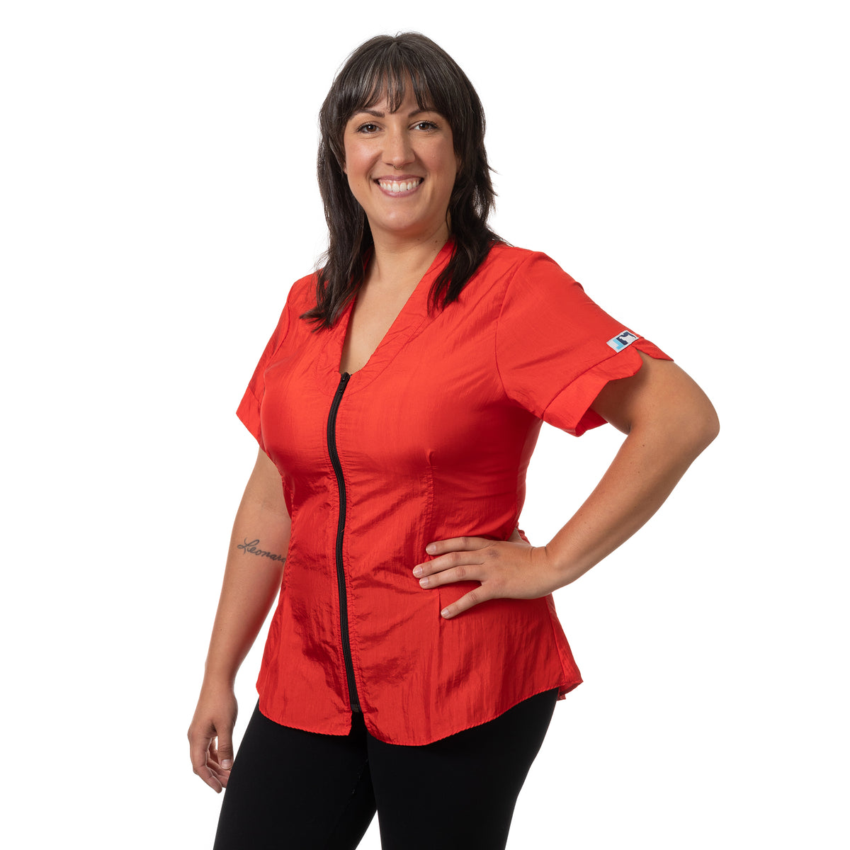 Jodi Murphy Quinn Groomer's Blouse Red – Retro Stylist Wear